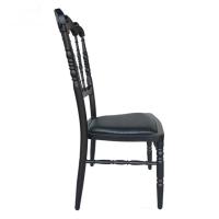 China ISO9001 Black Chiavari Chair Hotel Dining With Cushion for sale