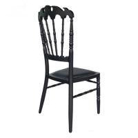 China ISO9001 Black Chiavari Chair Hotel Dining With Cushion for sale