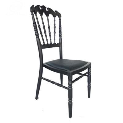 China ISO9001 Black Chiavari Chair Hotel Dining With Cushion for sale