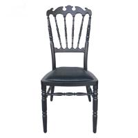 China ISO9001 Black Chiavari Chair Hotel Dining With Cushion for sale