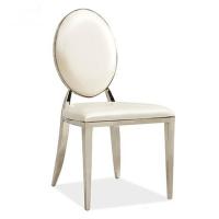 China High End 40 Density Sponge Cushion 1.2mm Tube Size Stainless Steel Dining Chairs for sale