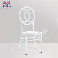 China White Wedding Chiavari Chair No Upholstered 15.5 Inches Seat Depth for sale