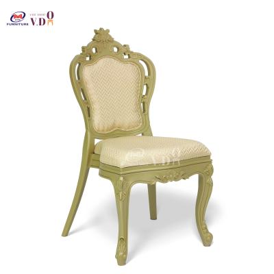 China Luxury Hotel Banquet Chair With Comfortable Back Seat Cushion Pp Material Palace Chair for sale