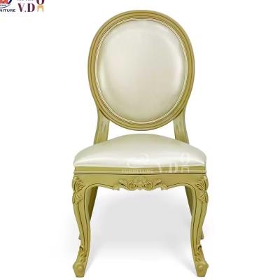 China 10Lbs PP Round Back Princess Chair With High Density Sponge Upholstery Assembly for sale