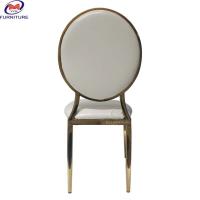 China Modern Events Stainless Steel Chair Circle Back Stainless Steel Dining Chairs Use For Dining Wedding for sale