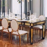 China Modern Events Stainless Steel Chair Circle Back Stainless Steel Dining Chairs Use For Dining Wedding for sale