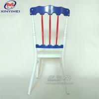 China Casual Creative Two Color Burgundy Iron Dining Chairs  Iron Napoleon Chair for sale