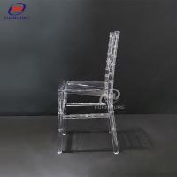 China Kids Modern Transparent Acrylic Resin Chiavari Chairs Event Party 3KG for sale