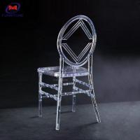 China Plastic Ghost Wedding Resin Chiavari Chair Diamond Pattern Commercial Furniture for sale