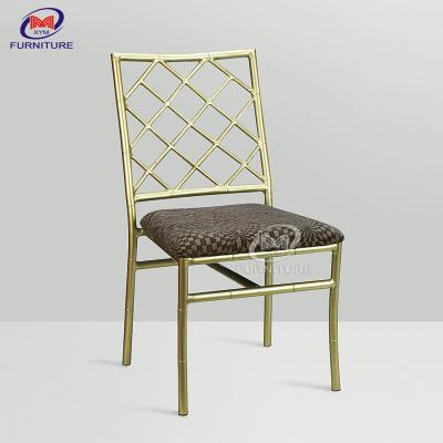 China XYM Comfort Gold Metal Chiavari Event Center Chairs For Wedding Party for sale