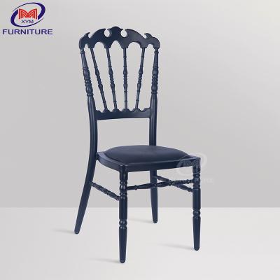 China Dining Room Chiavari Napoleon Black Banquet Chairs Modern Event Furniture for sale