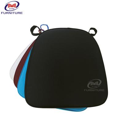 China Colorful Polyester Chiavari Chair Seat Pads Cushion White Black for sale