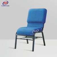 China Theather Stackable Church Chair Furniture Waterfall Seat Cushioned for sale