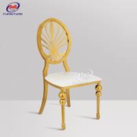 China Xinyimei Customized Rose Gold Stackable SS Stainless Steel Chair And Table For Dining for sale
