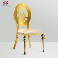 China Stackable Rose Gold Frame Function Stainless Steel Chair And Table For Wedding Event for sale