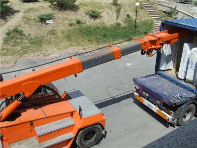 China 12ton stone handling equipment telescopic crane for bundle marble salb loading for sale