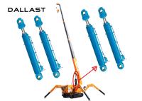 China Two Acting Industrial Hydraulic Cylinder for Excavator Trailer Fork Lifter for sale