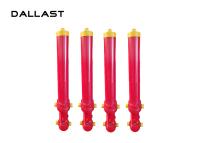 China Dump Truck Telescopic Cylinder Multi stage 4 Chromed , Telescopic Hydraulic Ram for sale