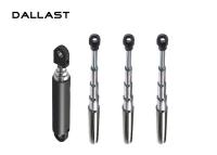 China Chromed Single Acting Hydraulic Cylinder With Piston Rod Agricultural Trailer for sale