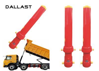 China Dump Truck Telescopic Cylinder Multistage Stage 4 Chromed Hydraulic Cylinder for sale
