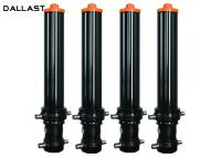 China Single Acting 4 / 5 Stage Lifting Tipper Truck Telescopic Hydraulic Cylinder for sale