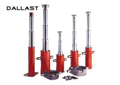 China Telescopic 2 / 3 Stage Trunnion Vehicles Dump Truck Hydraulic Cylinder for sale