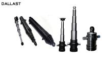 China Single Acting Telescopic Hydraulic Cylinder for Side Dumper , Electric Telescopic Cylinder for sale