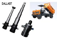 China Dump Truck Telescopic Hydraulic Cylinder 3 / 4 Stages Single Acting Chromed for sale