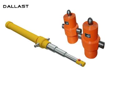 China 3 Stage Telescopic Hydraulic Cylinder For Small Dump Truck , Telescopic Hydraulic Ram for sale