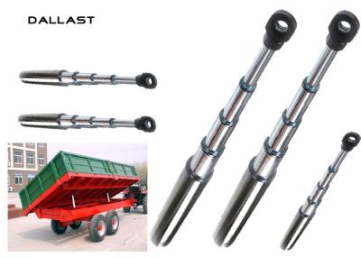 China Heavy Duty Dump Trucks Long Stroke Telescopic Hydraulic Cylinder for sale
