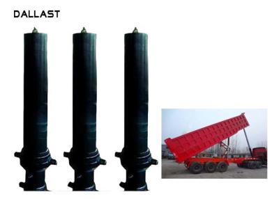China 50 ton Steel Telescoping Dump Truck 3 Stage Single Acting oil Cylinder for sale