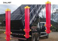 China 8 Inch Bore Telescoping Dump Truck Hydraulic Cylinder , 3 Stage Hydraulic Cylinder for sale