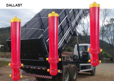 China 8 Inch Bore Telescoping Dump Truck Hydraulic Cylinder , 3 Stage Hydraulic Cylinder for sale