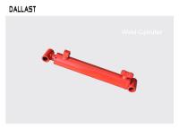 China Cross Tube Rod Double Acting Hydraulic Cylinder  660 Bronze Front Cushion Hardwasher for sale