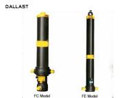 China Long Stroke Single Acting Hydraulic Cylinder 3 4 5 Stage Lifting 13 - 90 Ton Dump Truck Tipper for sale