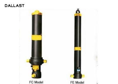 China Long Stroke Single Acting Hydraulic Cylinder 3 4 5 Stage Lifting 13 - 90 Ton Dump Truck Tipper for sale