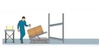 China Stable Hydraulic Lift Table with Tilt Table and Roller for Stationary Industrial Applications for sale
