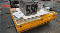 China 500kg Carrying Capacity Single Scissor Lift Table with Universal Ball and Sturdy Construction for sale