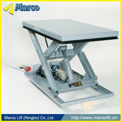 China Stationary Running Mode 0.5-1 Ton Marco Single Scissor Lift Table with CE Approved for Industrial Material Handling for sale
