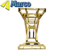 China 18000kg Capacity Customized Heavy Duty Stationary Vertical Hydraulic Scissor Lift Driven Table Without Frame 8-180280-D2 for sale