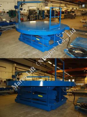 China Weight Level Carrying Capacity Hydraulic Driven Type Marco High Scissor Lift Table with Removable Segments for sale