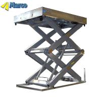 China 1200pieces/Year M5-030420-D2/2H Marco Vertical Hydraulic Scissor Lift Work Platform with Loading Flaps Industrial Grade for sale