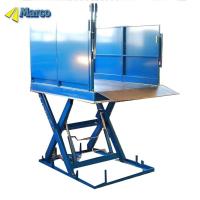 China Special Weight Level Hydraulic Loading Dock Lift Table with Twin Boom Barrier Loading Flaps and Handrails M3-030160-D2K for sale