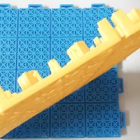 China Blue Sports Court PP Tiles for Volleyball Tennis Badminton Basketball Outdoor Gym Flooring for sale