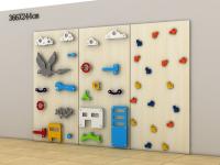 China Kids Rock Climbing Wall for Indoor Gym Climbing Equipment NO Inflatable for sale
