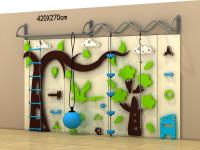 China Kids Rock Climbing Wall for Indoor Gym Climbing Equipment NO Inflatable for sale