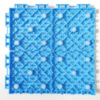 China PP Tiles Shock Absorption for Outdoor Sports Gym Flooring in Black and Yellow Colors for sale