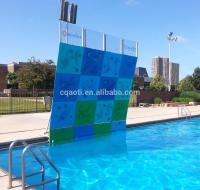 China Indoor Aqua Climb Sport Customized Color Swimming Pool Climbing Wall for Aqua Sport for sale