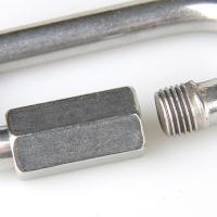 China Stainless Steel Meilong Lock 12KN O Shape 73.6mm Length 36.5mm Width for sale