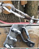China Stainless Steel Meilong Lock 12KN O Shape 73.6mm Length 36.5mm Width for sale